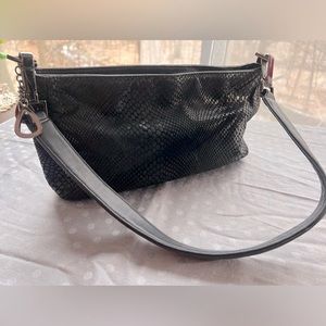 Cee Klein | Bags | Cee Klein Small Black Leather Snake Print Purse Have ...